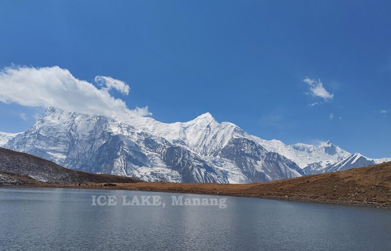 Ice Lake, Ice lake Manang, Annapurna Circuit Trek, Day Hike, - Himalaya ...
